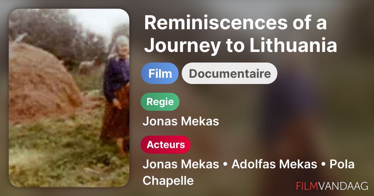 Reminiscences of a Journey to Lithuania (film, 1972) - FilmVandaag.nl