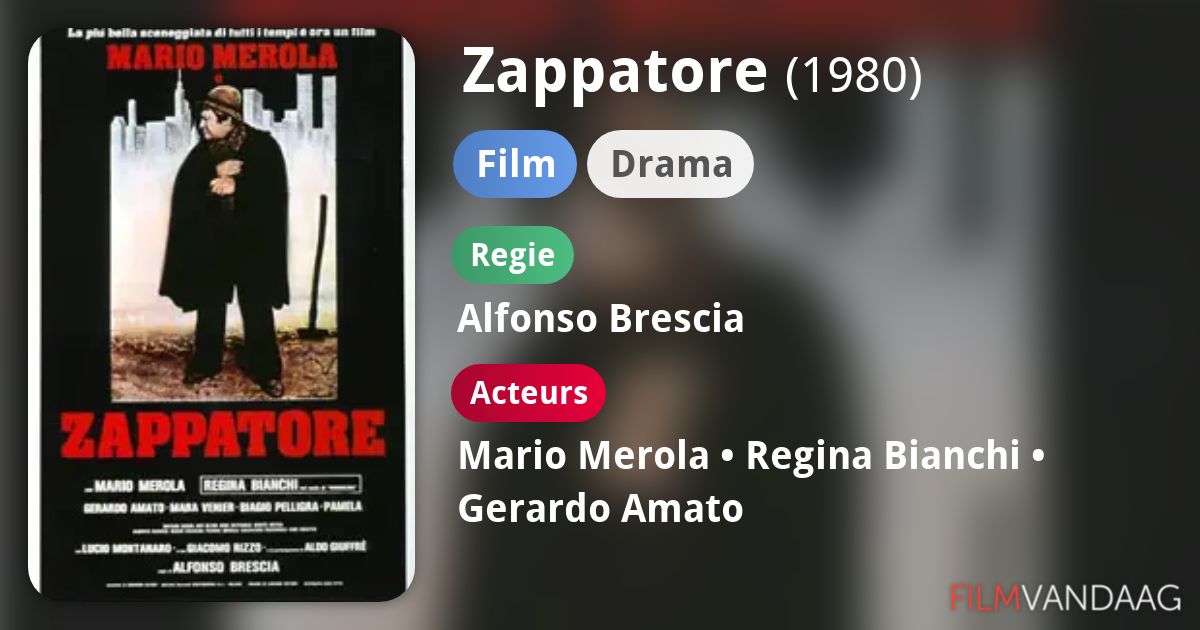 Zappatore (film, 1980) - FilmVandaag.nl