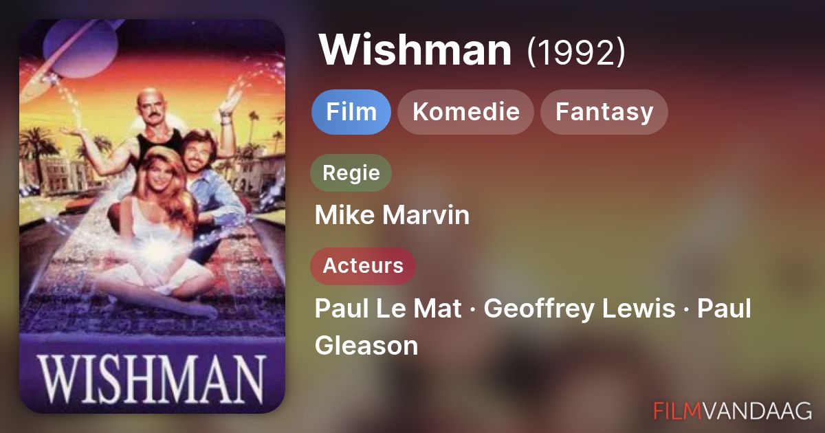 Wishman (film, 1992) kopen op dvd of blu-ray - FilmVandaag.nl