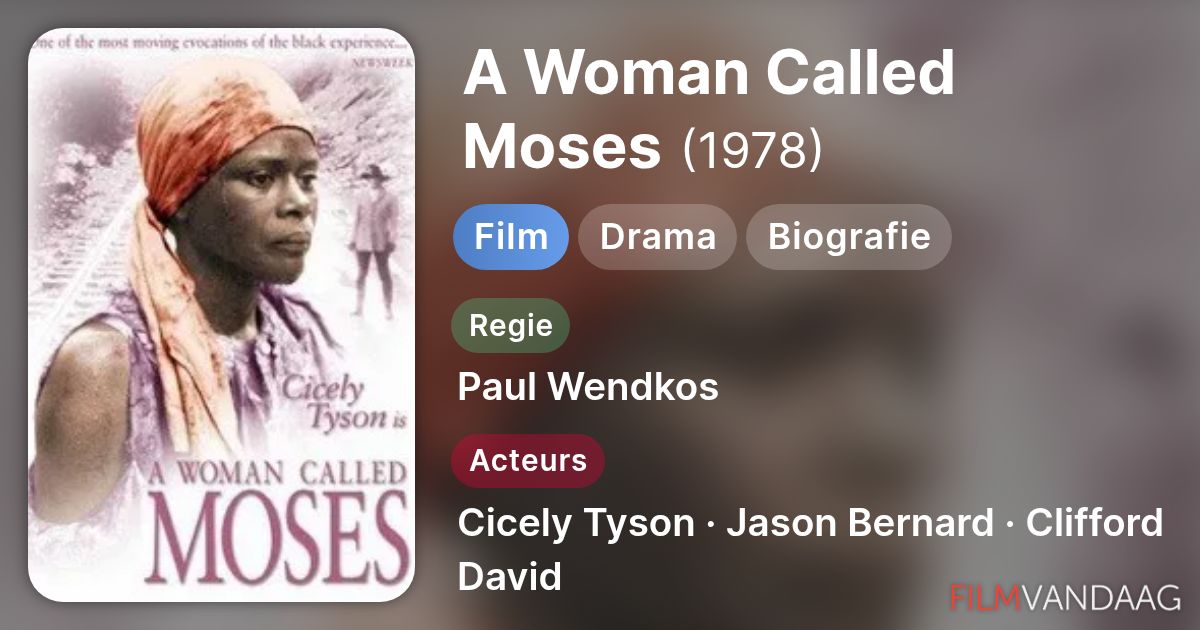 A Woman Called Moses (film, 1978) - FilmVandaag.nl