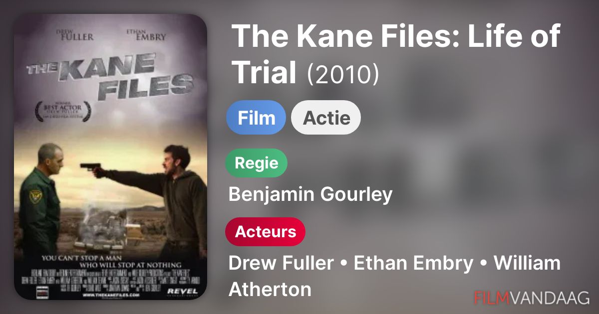 The Kane Files: Life of Trial (film, 2010) - FilmVandaag.nl