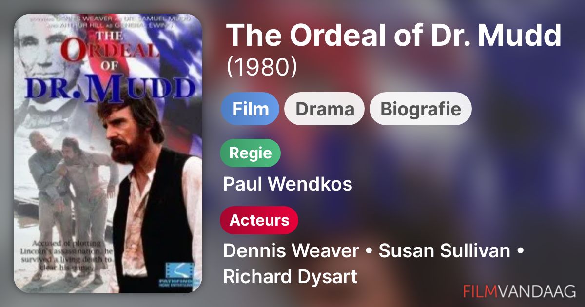 The Ordeal of Dr. Mudd (film, 1980) - FilmVandaag.nl