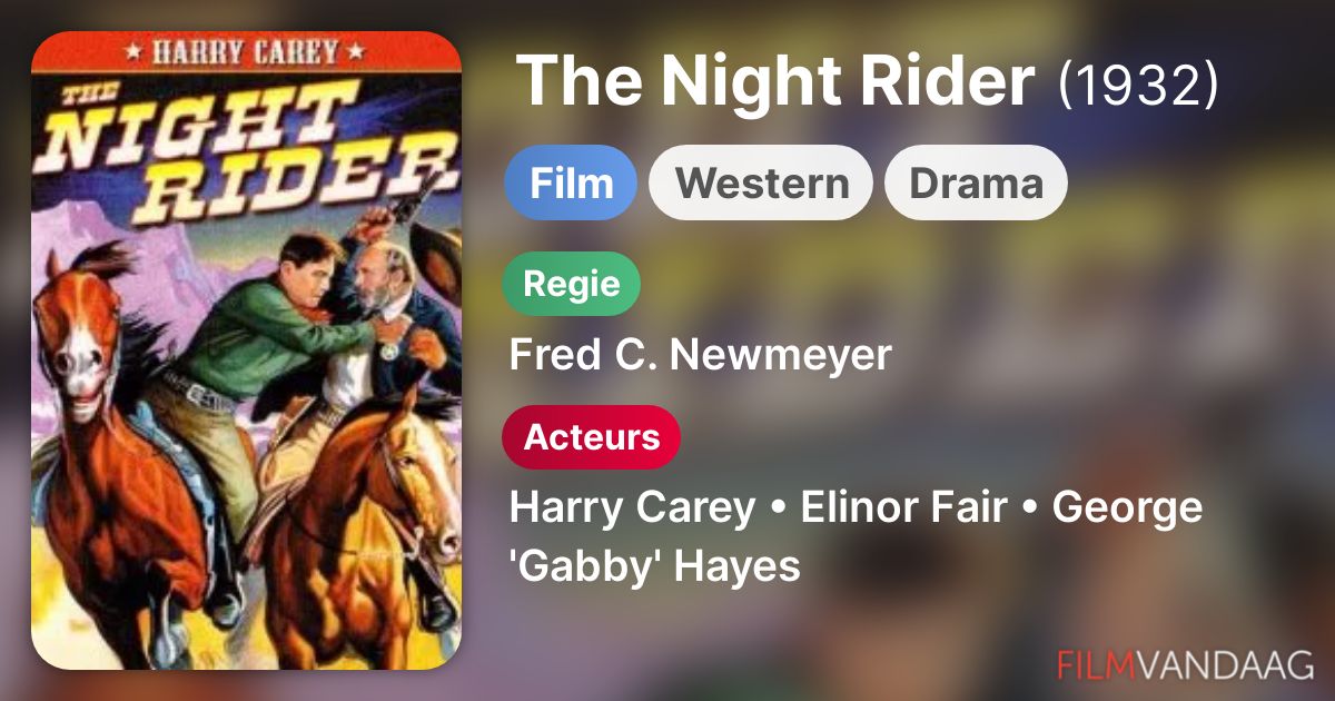 The Night Rider (film, 1932) - FilmVandaag.nl