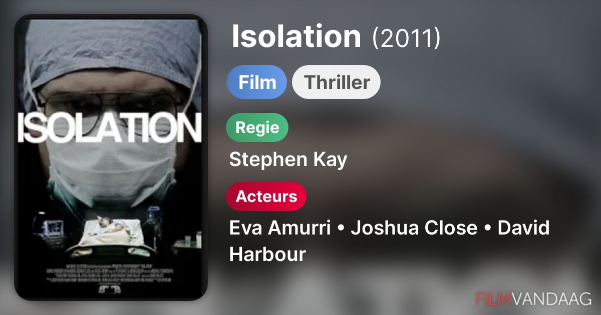 Isolation (film, 2011) - FilmVandaag.nl