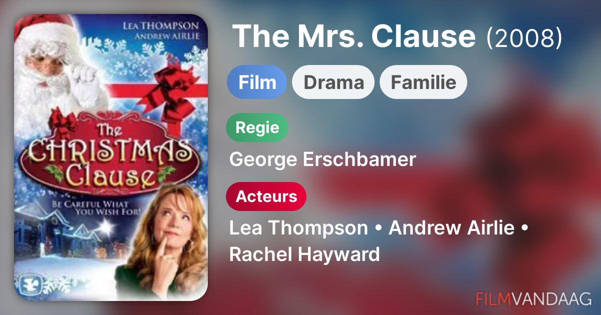 The Mrs. Clause (film, 2008) - FilmVandaag.nl