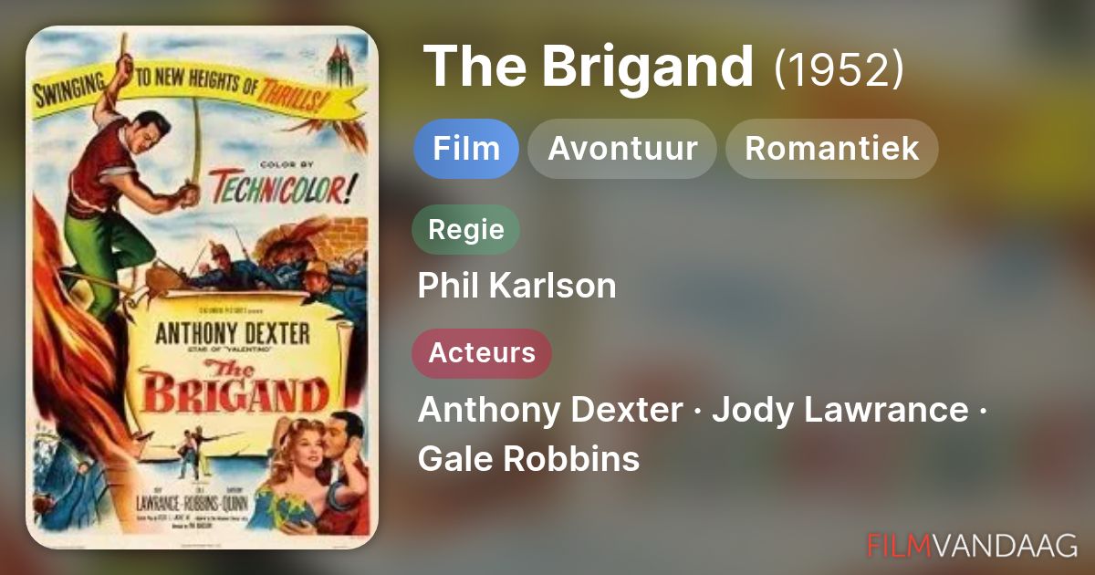 The Brigand (film, 1952) - FilmVandaag.nl
