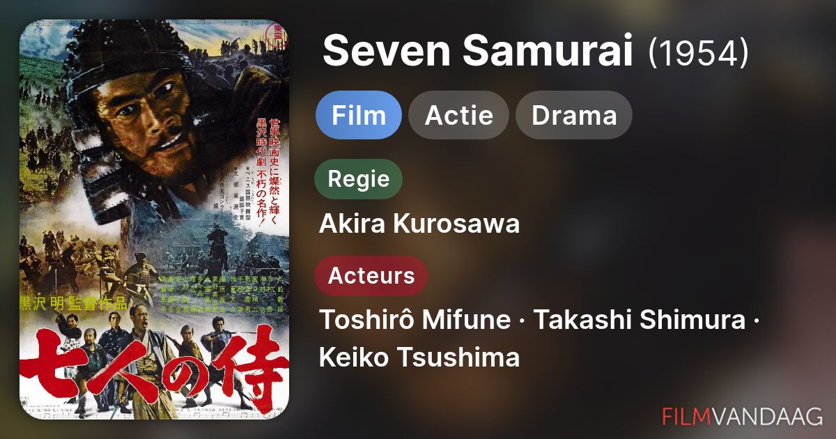 Seven Samurai (film, 1954) - FilmVandaag.nl