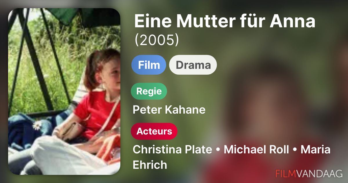 Eine Mutter für Anna (film, 2005) - FilmVandaag.nl