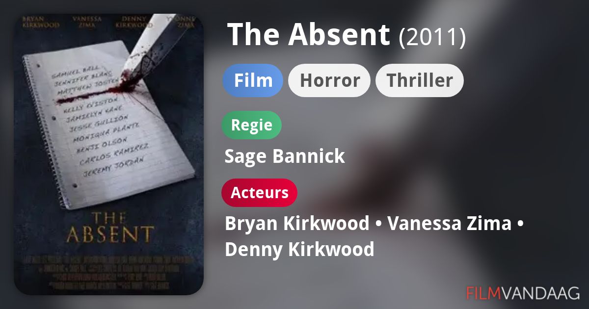 The Absent (film, 2011) - FilmVandaag.nl