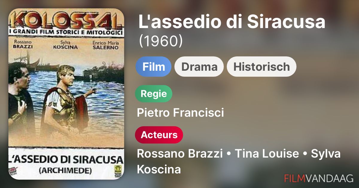 L'assedio di Siracusa (film, 1960) - FilmVandaag.nl