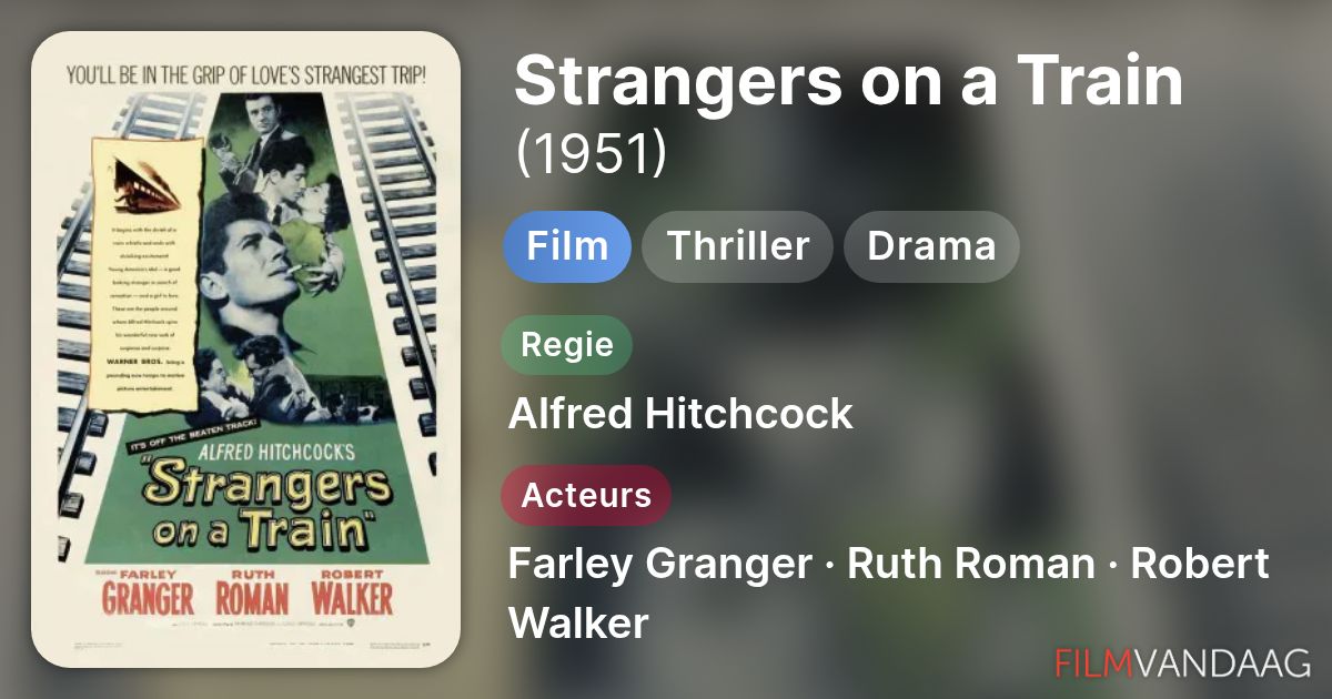 Strangers on a Train (film, 1951) - FilmVandaag.nl