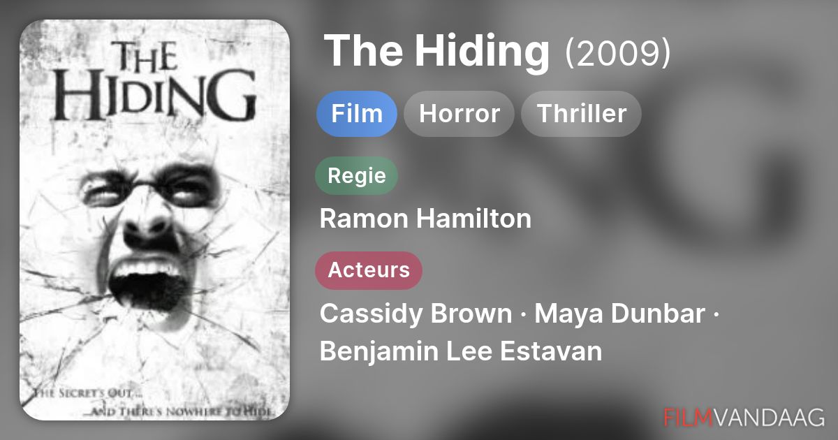 The Hiding (film, 2009) - FilmVandaag.nl
