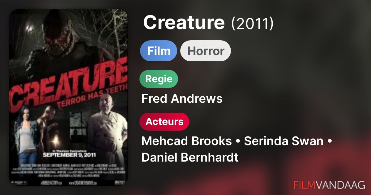Creature (film, 2011) - FilmVandaag.nl