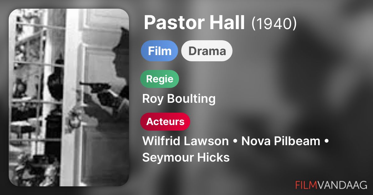 Pastor Hall (film, 1940) - FilmVandaag.nl