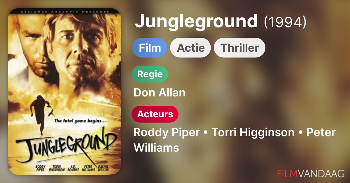 Jungleground (film, 1995) - FilmVandaag.nl