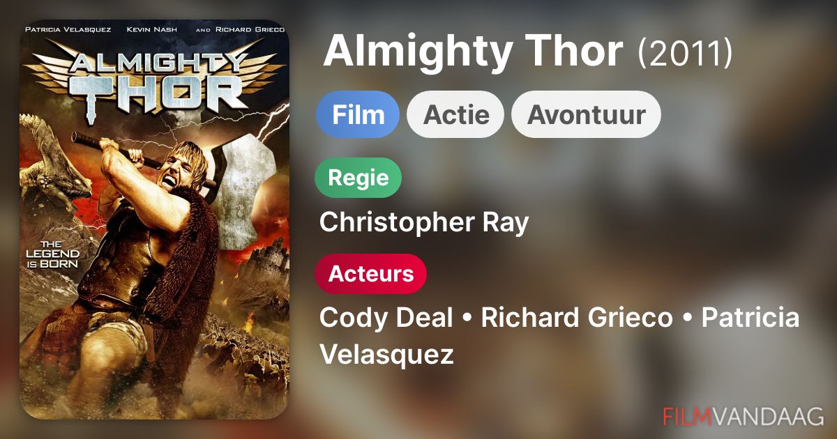 Almighty Thor (film, 2011) - FilmVandaag.nl