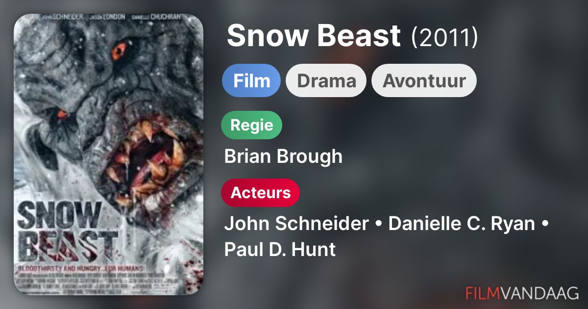 Snow Beast (film, 2011) - FilmVandaag.nl