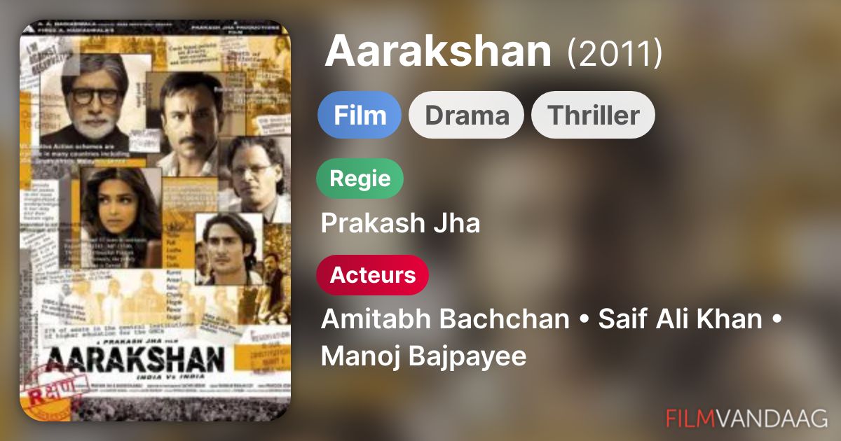 Aarakshan (film, 2011) - FilmVandaag.nl