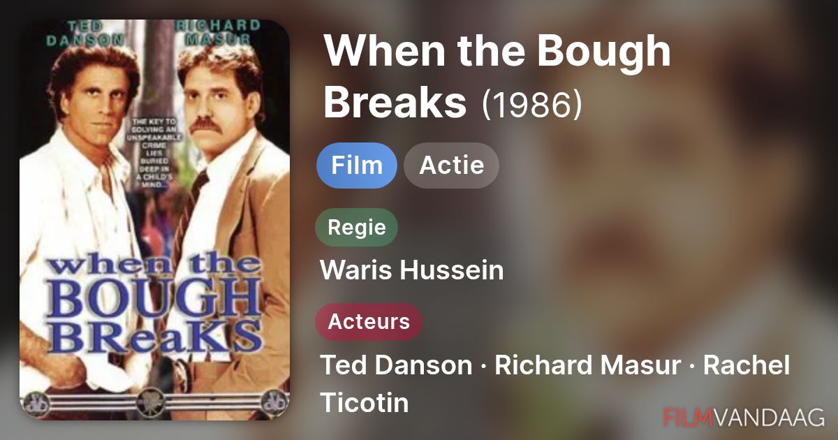 When the Bough Breaks (film, 1986) - FilmVandaag.nl