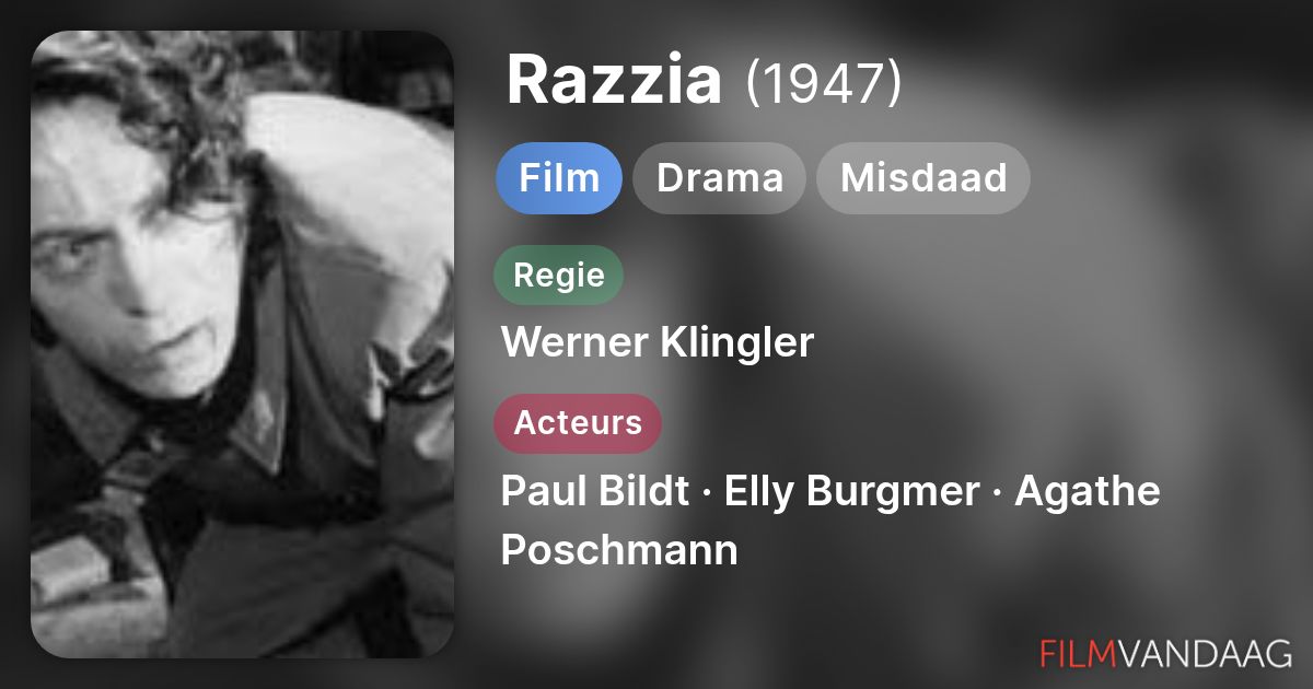 Razzia (film, 1947) - FilmVandaag.nl