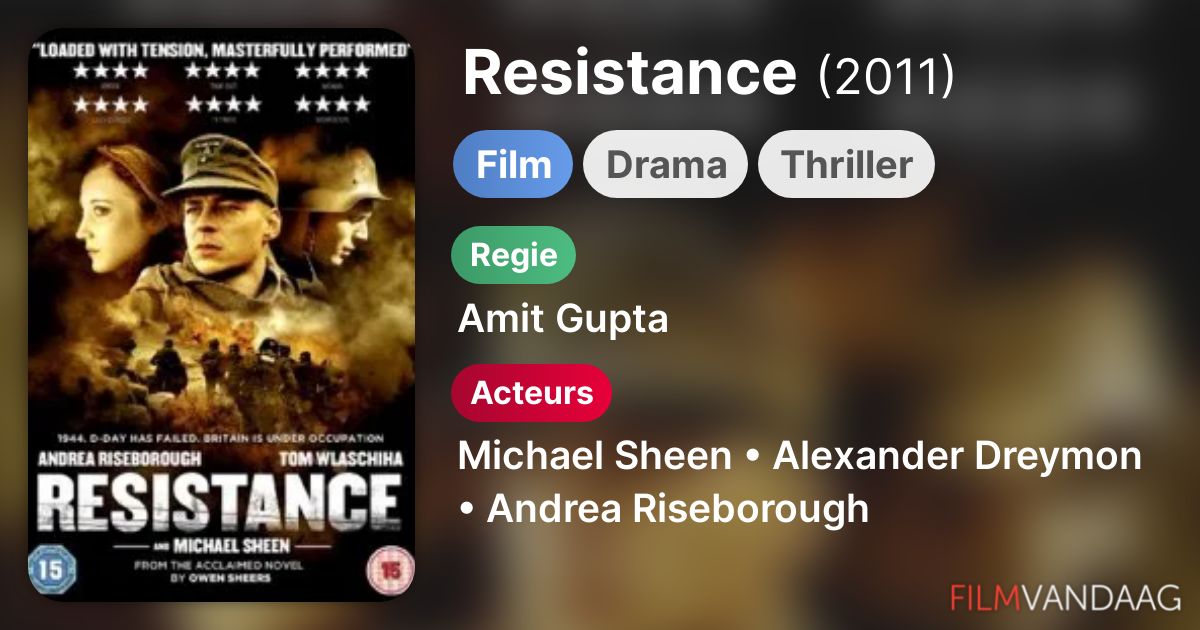 Resistance (film, 2011) - FilmVandaag.nl