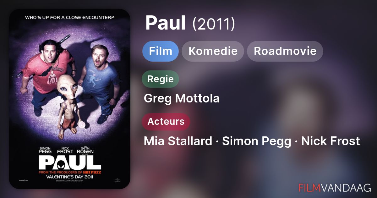 Paul (film, 2011) - FilmVandaag.nl