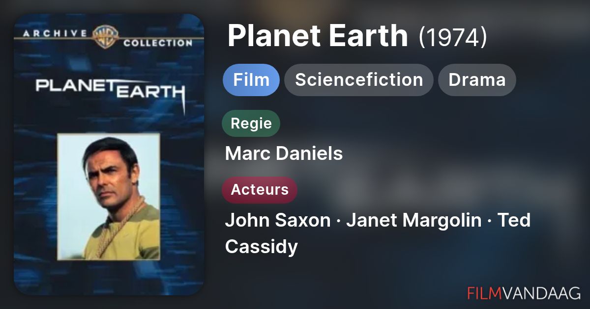 Planet Earth (film, 1974) - FilmVandaag.nl