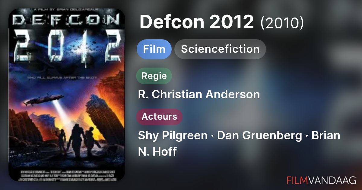 Defcon 2012 (film, 2010) - FilmVandaag.nl