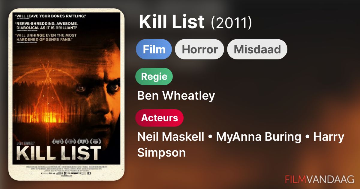 Kill List (film, 2011) - FilmVandaag.nl