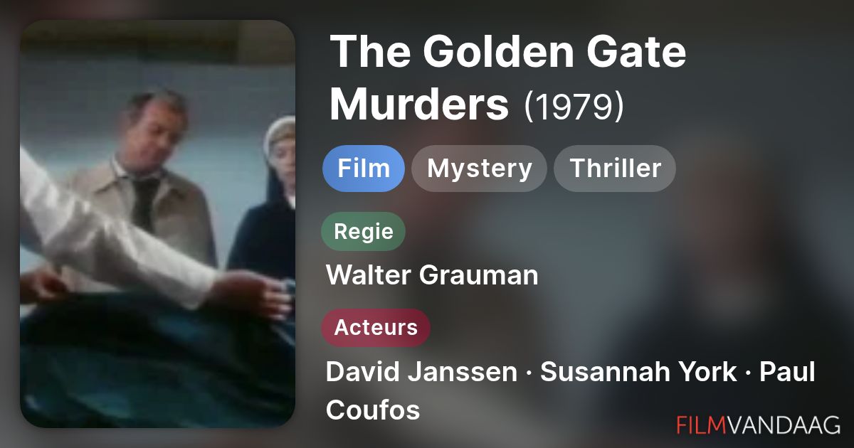 The Golden Gate Murders (film, 1979) - FilmVandaag.nl