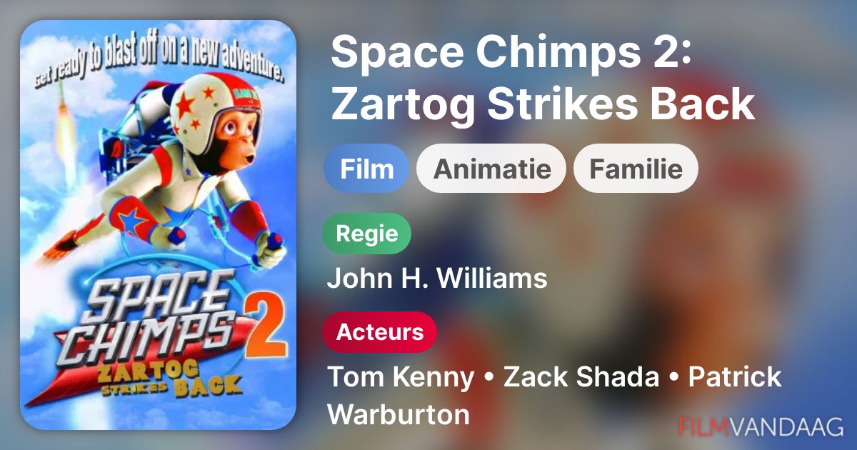 Space Chimps 2: Zartog Strikes Back (film, 2010) - FilmVandaag.nl