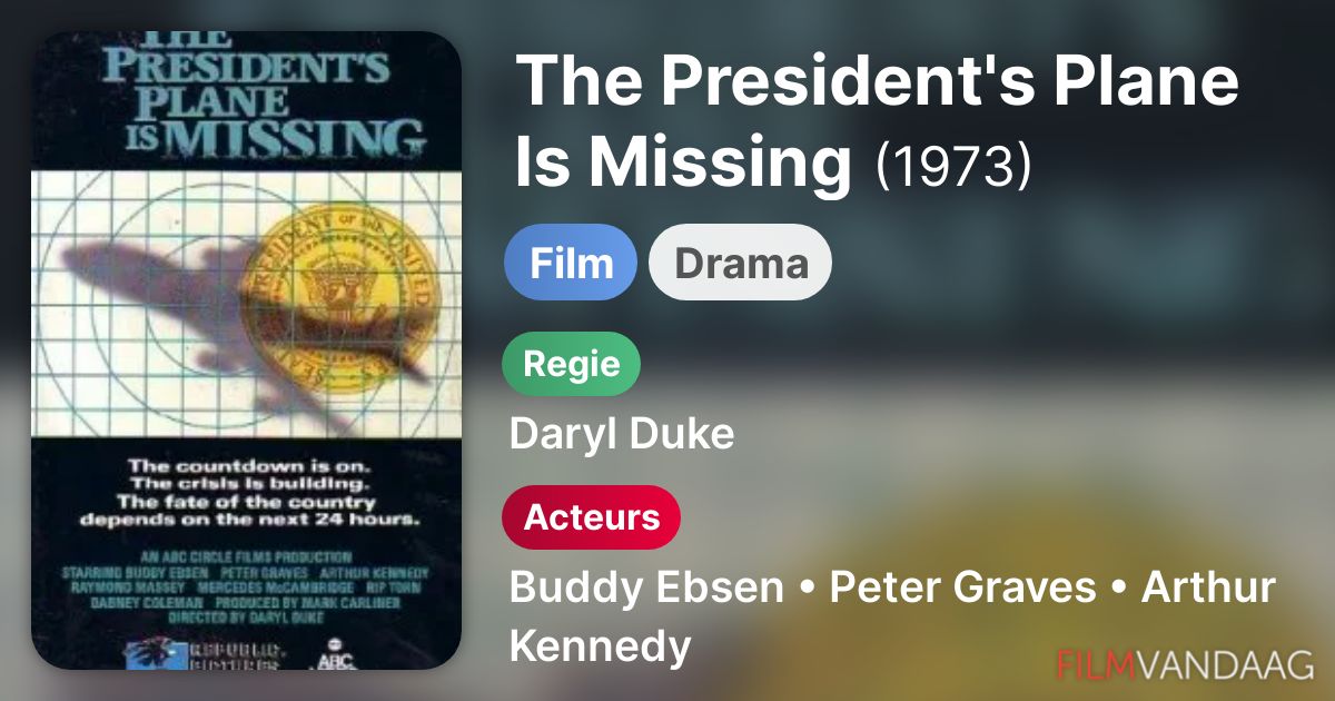 The President's Plane Is Missing (film, 1973) - FilmVandaag.nl