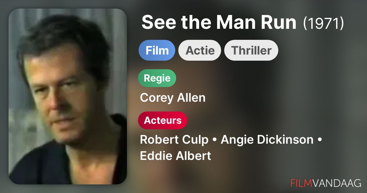 See the Man Run (film, 1971) - FilmVandaag.nl
