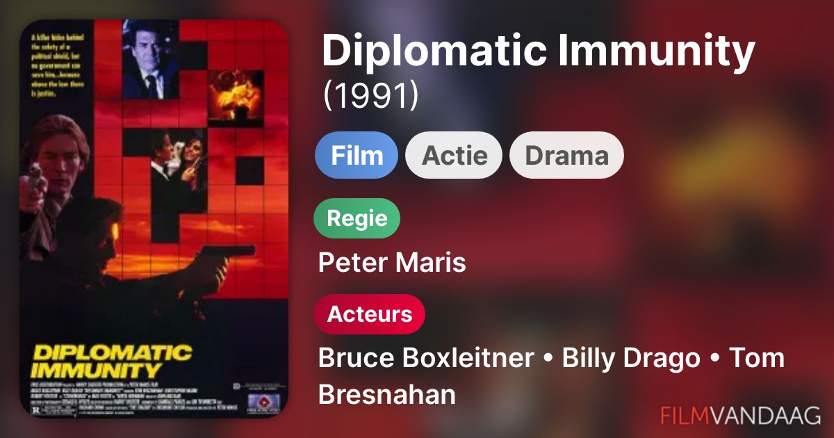Diplomatic Immunity (film, 1991) - FilmVandaag.nl