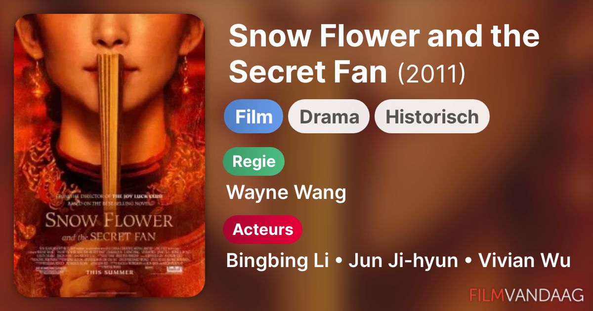 Snow Flower and the Secret Fan (film, 2011) - FilmVandaag.nl