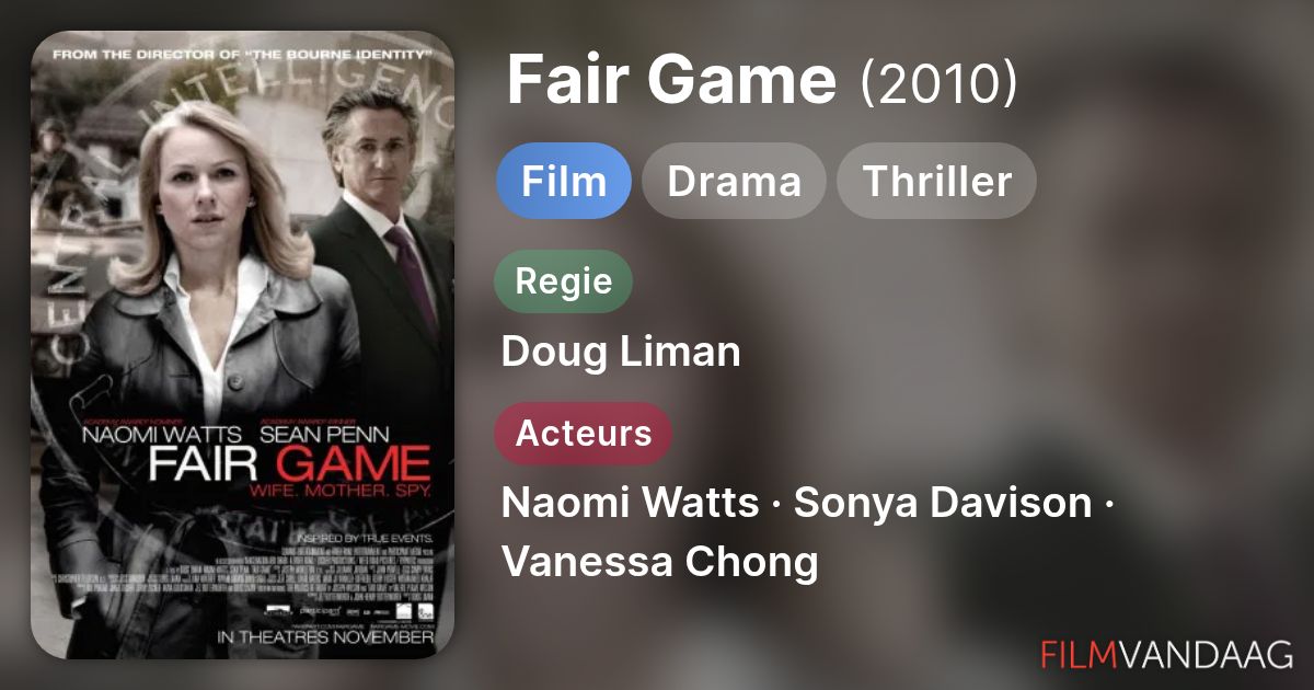 Fair Game (film, 2010) - FilmVandaag.nl