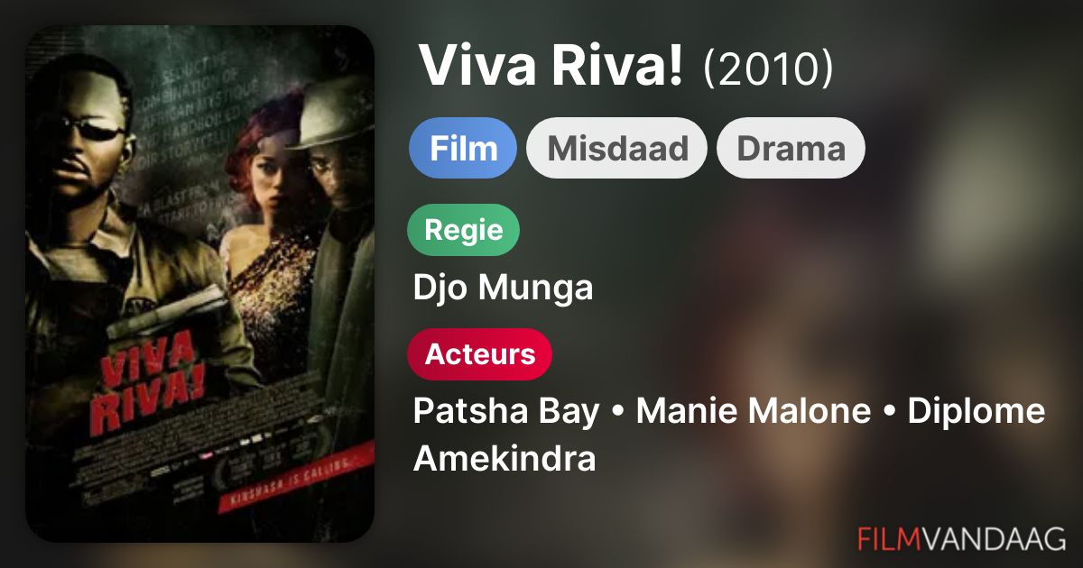 Viva Riva! (film, 2010) kopen op dvd of blu-ray - FilmVandaag.nl