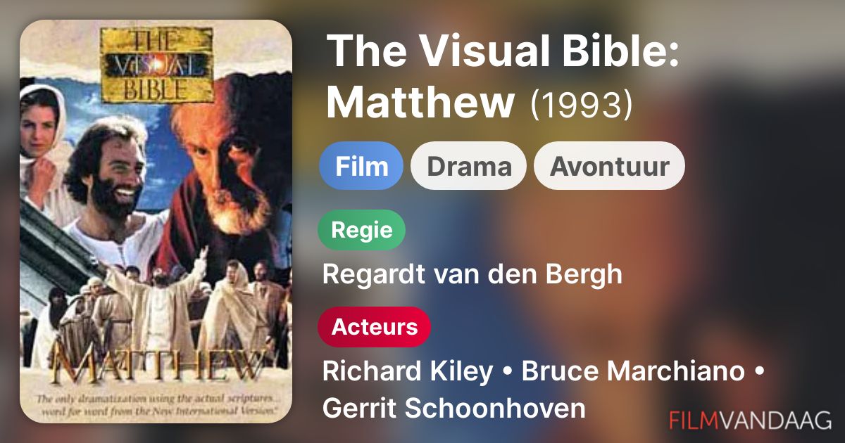 The Visual Bible: Matthew (film, 1993) - FilmVandaag.nl