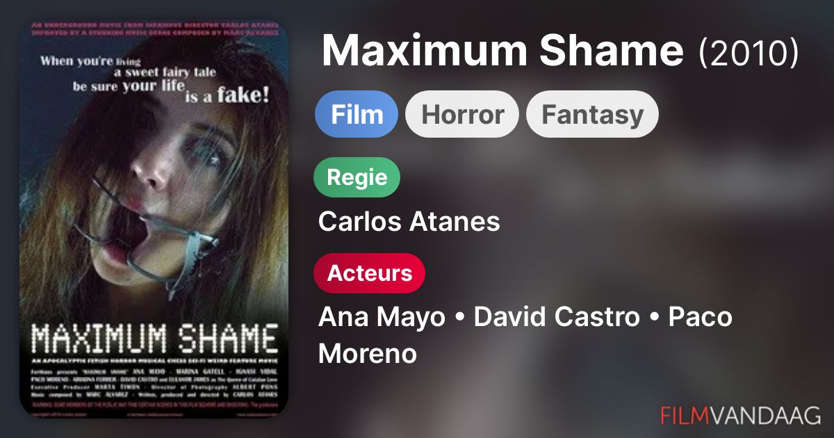 Maximum Shame (film, 2010) - FilmVandaag.nl