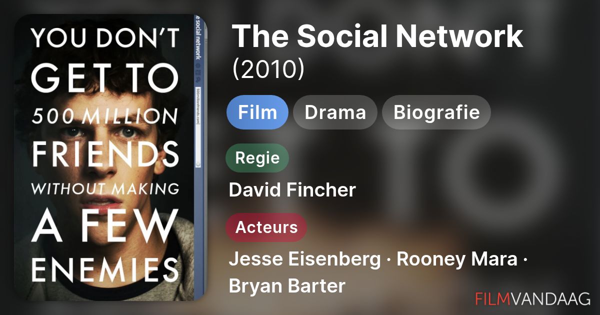 The Social Network (film, 2010) - FilmVandaag.nl
