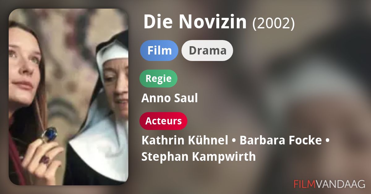 Alle acteurs in Die Novizin (film, 2002) - FilmVandaag.nl