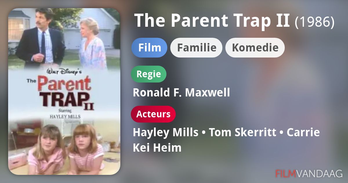 The Parent Trap II (film, 1986) - FilmVandaag.nl