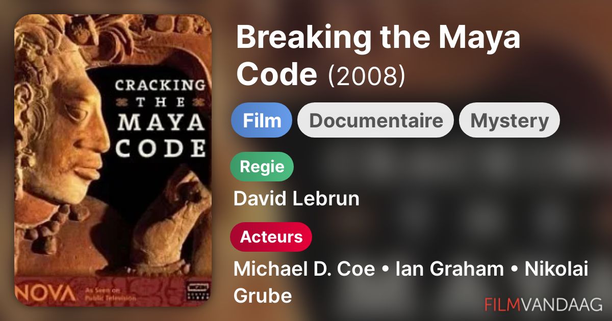 Breaking the Maya Code (film, 2008) - FilmVandaag.nl