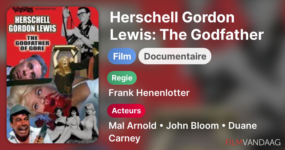 Herschell Gordon Lewis: The Godfather of Gore (film, 2010) - FilmVandaag.nl