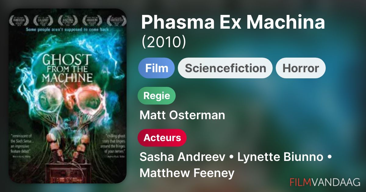 Phasma Ex Machina (film, 2010) - FilmVandaag.nl