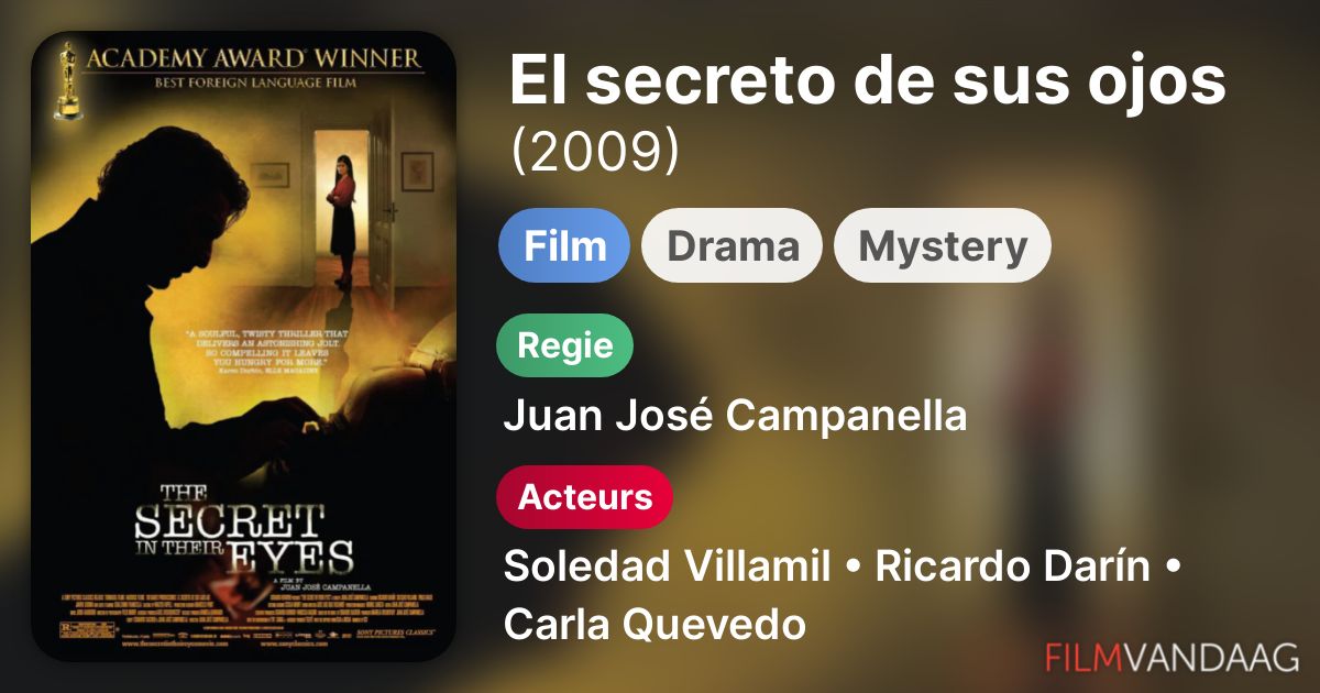 El secreto de sus ojos (film, 2009) - FilmVandaag.nl