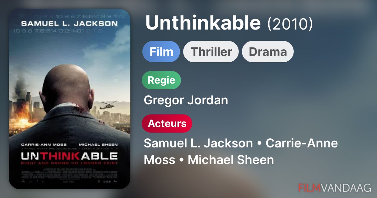 Unthinkable (film, 2010) - FilmVandaag.nl
