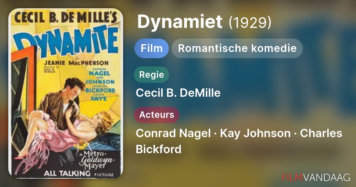 Dynamiet (film, 1929) - FilmVandaag.nl