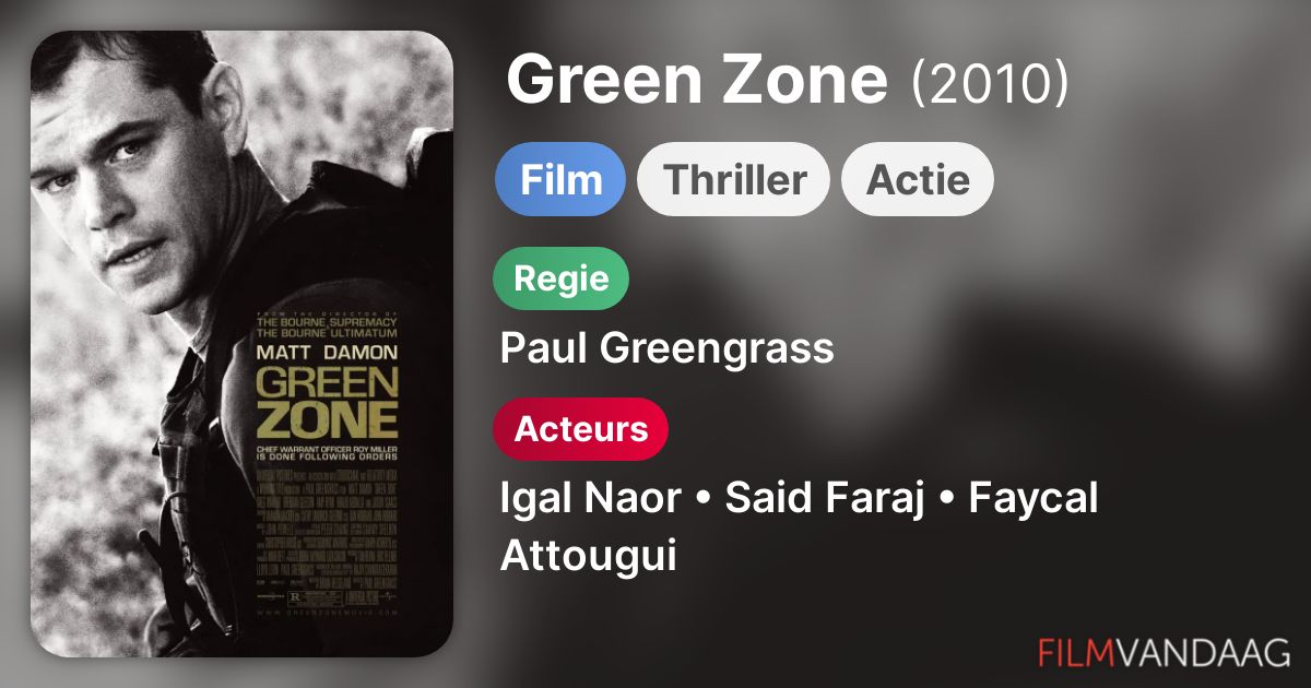 Green Zone (film, 2010) - FilmVandaag.nl