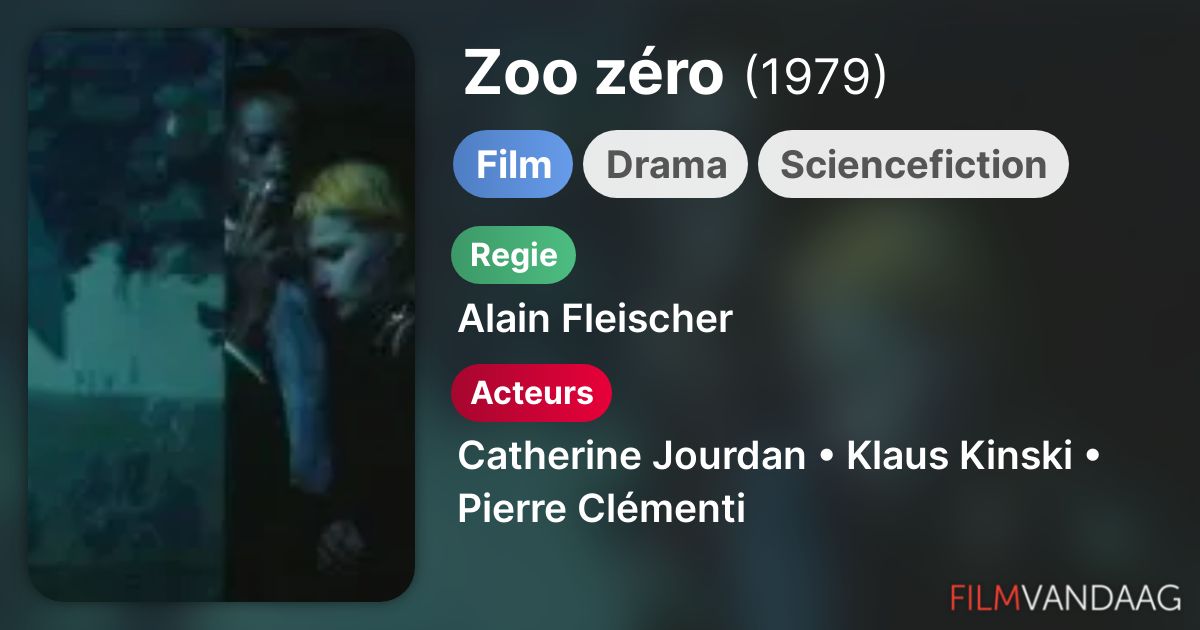 Zoo zéro (film, 1979) - FilmVandaag.nl